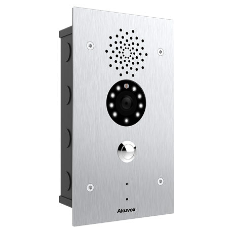 Akuvox IP 1-Button Vandal External Station, 2MP, Aluminium Panel, IP65 ...
